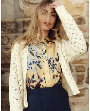 CARTOLINA August Pointelle Cardigan