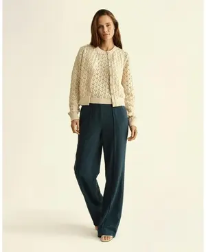 CARTOLINA August Pointelle Cardigan