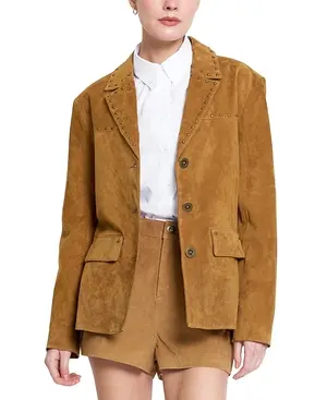 Central Park West Odessa Studded Bf Blazer