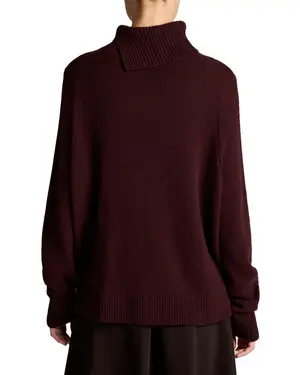 Vince Wool & Cashmere Turtleneck Sweater - Plum
