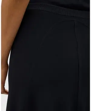 Another Tomorrow Seamed Flare Skirt