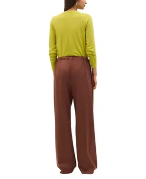 Another Tomorrow Wool Drawcord Pant