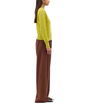 Another Tomorrow Wool Drawcord Pant