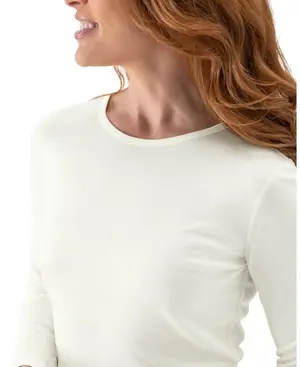 Uwila Warrior Silk Blend Long-sleeve Base Layer Shirt - Cream