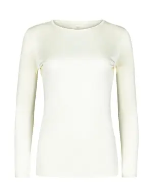 Uwila Warrior Silk Blend Long-sleeve Base Layer Shirt - Cream