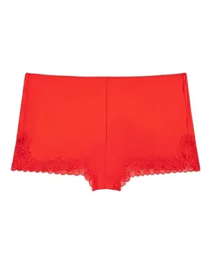 Uwila Warrior Soft Silk Lace Sleep Short - Fiery Red
