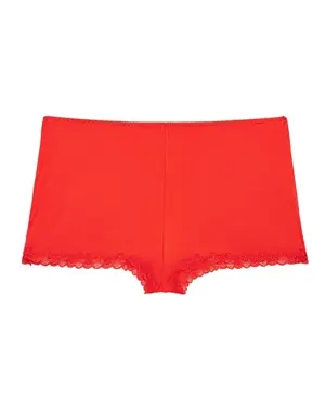 Uwila Warrior Soft Silk Lace Sleep Short - Fiery Red