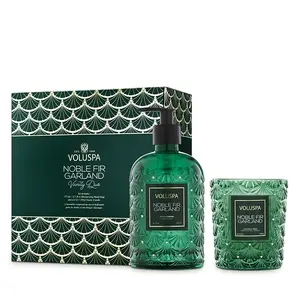 Voluspa Noble Fir Garland Vanity Duo - Green