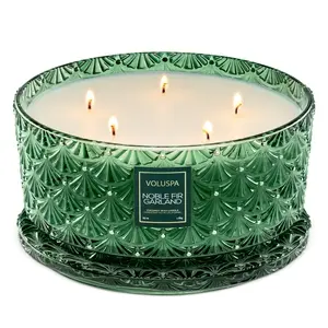 Voluspa Noble Fir Garland Centerpiece Candle 65 Oz