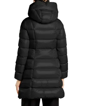 Moncler Marusse Hooded Mid Length Down Jacket - Black