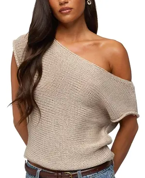 EDIKTED Off Shoulder Knit Top