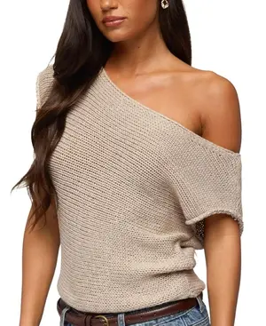 EDIKTED Off Shoulder Knit Top