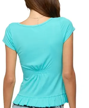 EDIKTED Liliannah Ruffle Babydoll Top