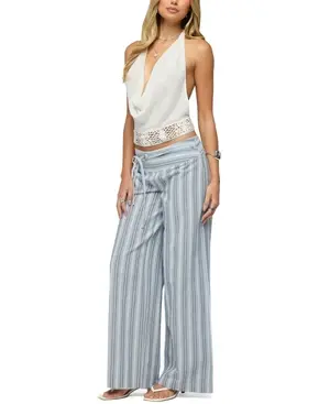 EDIKTED Chera Striped Wide Leg Pants