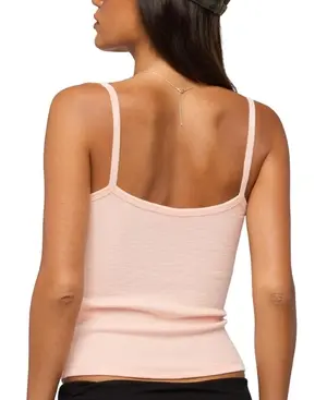 EDIKTED Channa Henley Tank Top