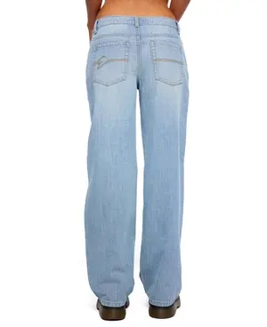 EDIKTED Cresida Low Rise Straight Leg Jeans