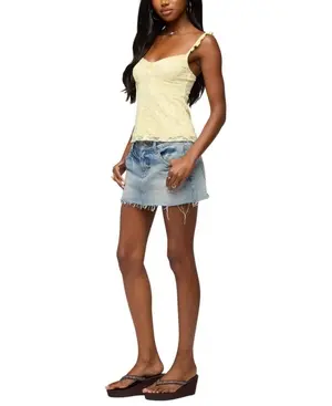 EDIKTED Frankie Lace Babydoll Tank Top