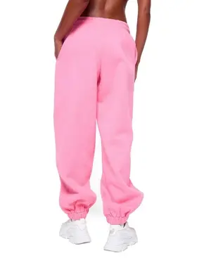 EDIKTED Raely Oversized Sweatpants - Pink