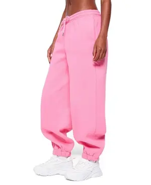EDIKTED Raely Oversized Sweatpants - Pink