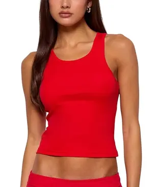 EDIKTED Francie Ribbed Tank Top