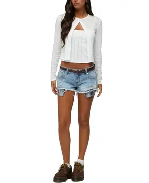 EDIKTED Adie Pointelle Cardigan