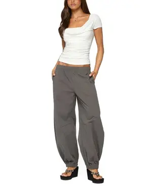 EDIKTED Cotton Parachute Pants