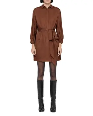 ALLSAINTS Noora Belted Shirt Dress