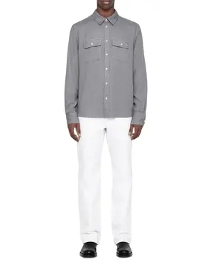 ALLSAINTS Bond Long Sleeve Shirt - Cloud Grey