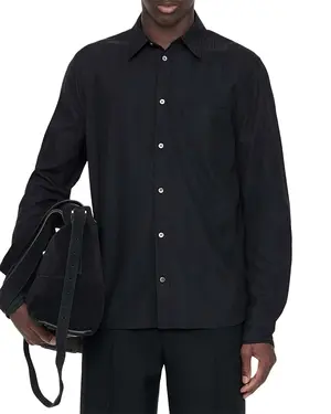 ALLSAINTS Duke Long Sleeve Shirt - Ink Blue
