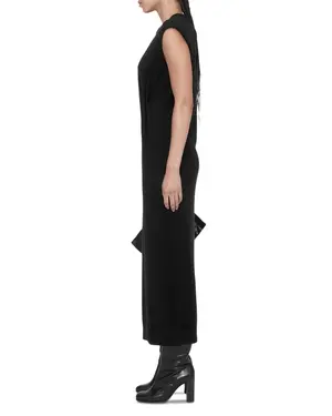 ALLSAINTS Kayla Merino Wool Midi Dress - Black