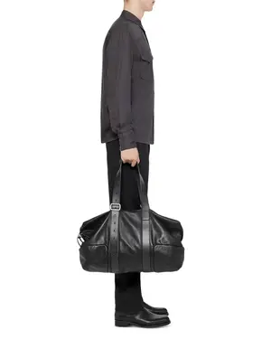 ALLSAINTS Hanway Western Point Collar Pocket Shirt - Anthracite Black