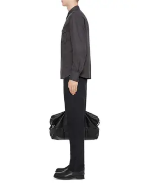 ALLSAINTS Hanway Western Point Collar Pocket Shirt - Anthracite Black