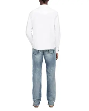 ALLSAINTS Kenil Cotton Pocket Western Shirt - White