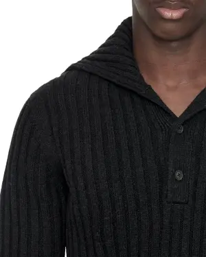 ALLSAINTS Liev Wool Blend Funnel Neck Sweater