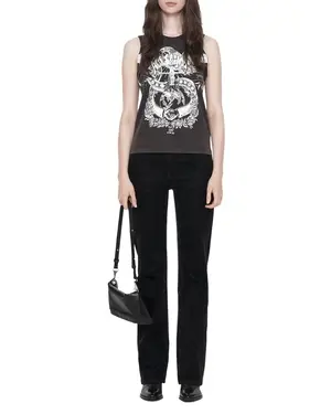 ALLSAINTS Jenny Cotton Graphic Tank Top
