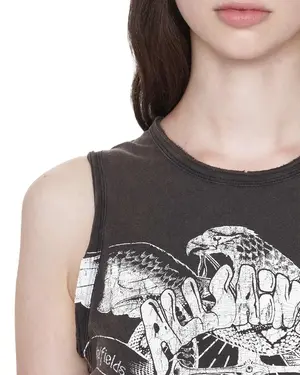 ALLSAINTS Jenny Cotton Graphic Tank Top