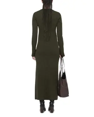 ALLSAINTS Erith Wool Maxi Sweater Dress - Deep Khaki