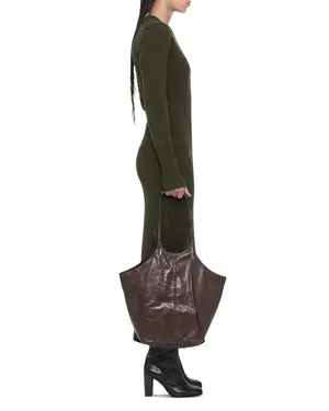 ALLSAINTS Erith Wool Maxi Sweater Dress - Deep Khaki