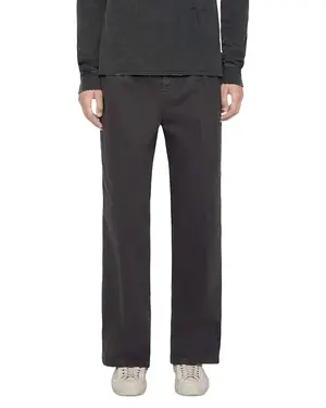 ALLSAINTS Haydon Cotton Blend Slim Fit Chinos Anthracite Black