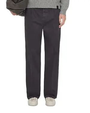 ALLSAINTS Aston Cotton Straight Fit Chinos - Anthracite Black