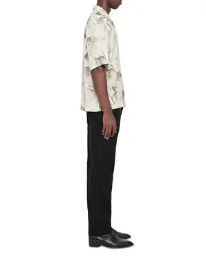 ALLSAINTS Tulip Short Sleeve Shirt - Ivory/grey