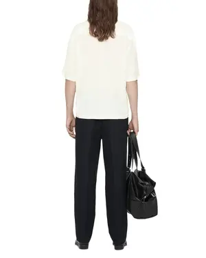 ALLSAINTS Archer Oversized Point Collar Shirt - White