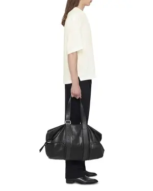 ALLSAINTS Archer Oversized Point Collar Shirt - White
