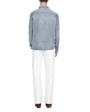 ALLSAINTS Gleason Casual Cotton Denim Shirt - Light Indigo