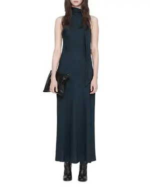 ALLSAINTS Beril Bias Cut Maxi Dress