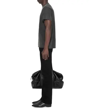 ALLSAINTS Jack's Place Ram Skull Cotton Logo T-shirt - Washed Black