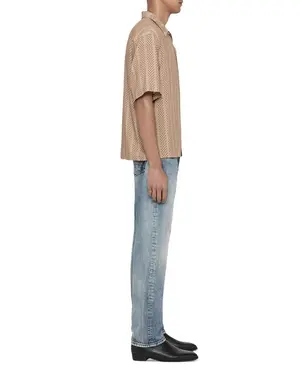 ALLSAINTS Quasar Short Sleeve Shirt - Camel/red