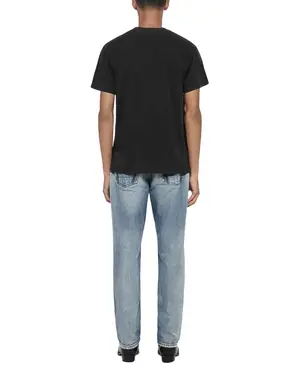 ALLSAINTS Chippy Dinners Cotton Crewneck T-shirt - Washed Black