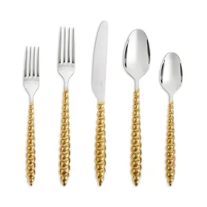 L'Objet Jessica Mccormack Shell 5-piece Flatware Set - Gold