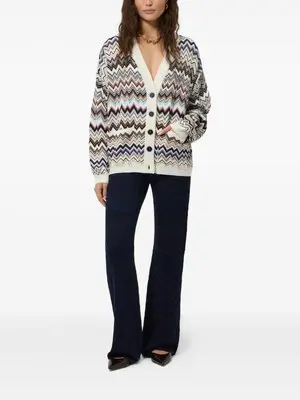 Missoni Wool Blend Zigzag Cardigan
